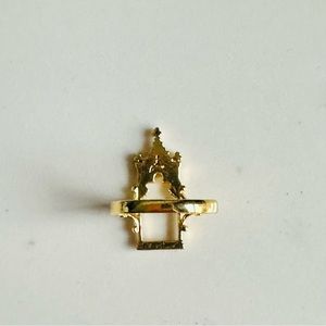 Jewelry | 23 Gold Ornate Castle Ring Fairytale Castle Door Medieval ...